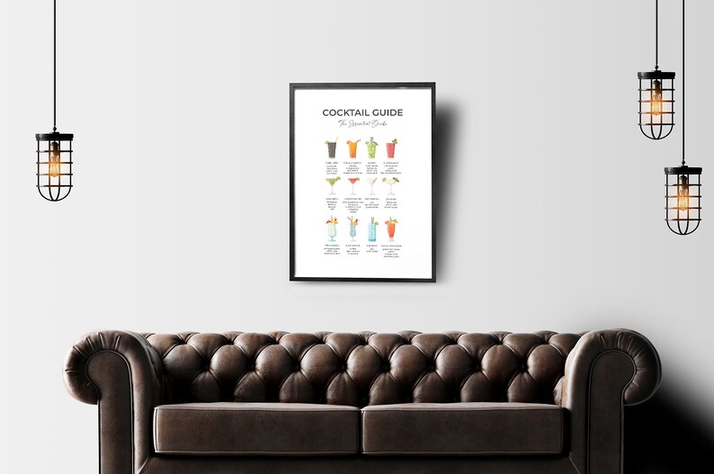 Cocktail Types Poster Cocktails Guide Print Cocktails Guide - Etsy