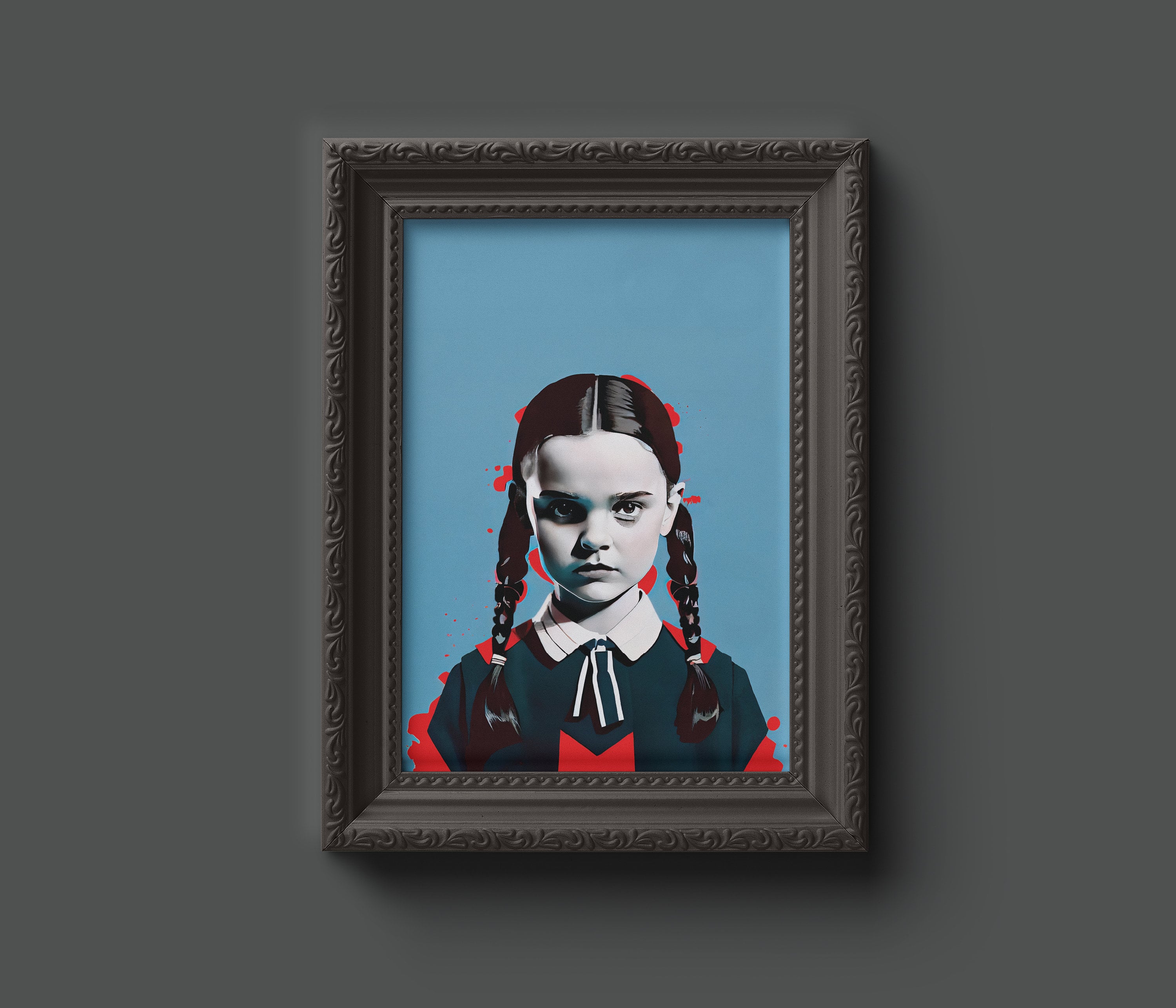 Wednesday Addams Pop Art Poster, Wednesday Poster, Wednesday Minimalist ...