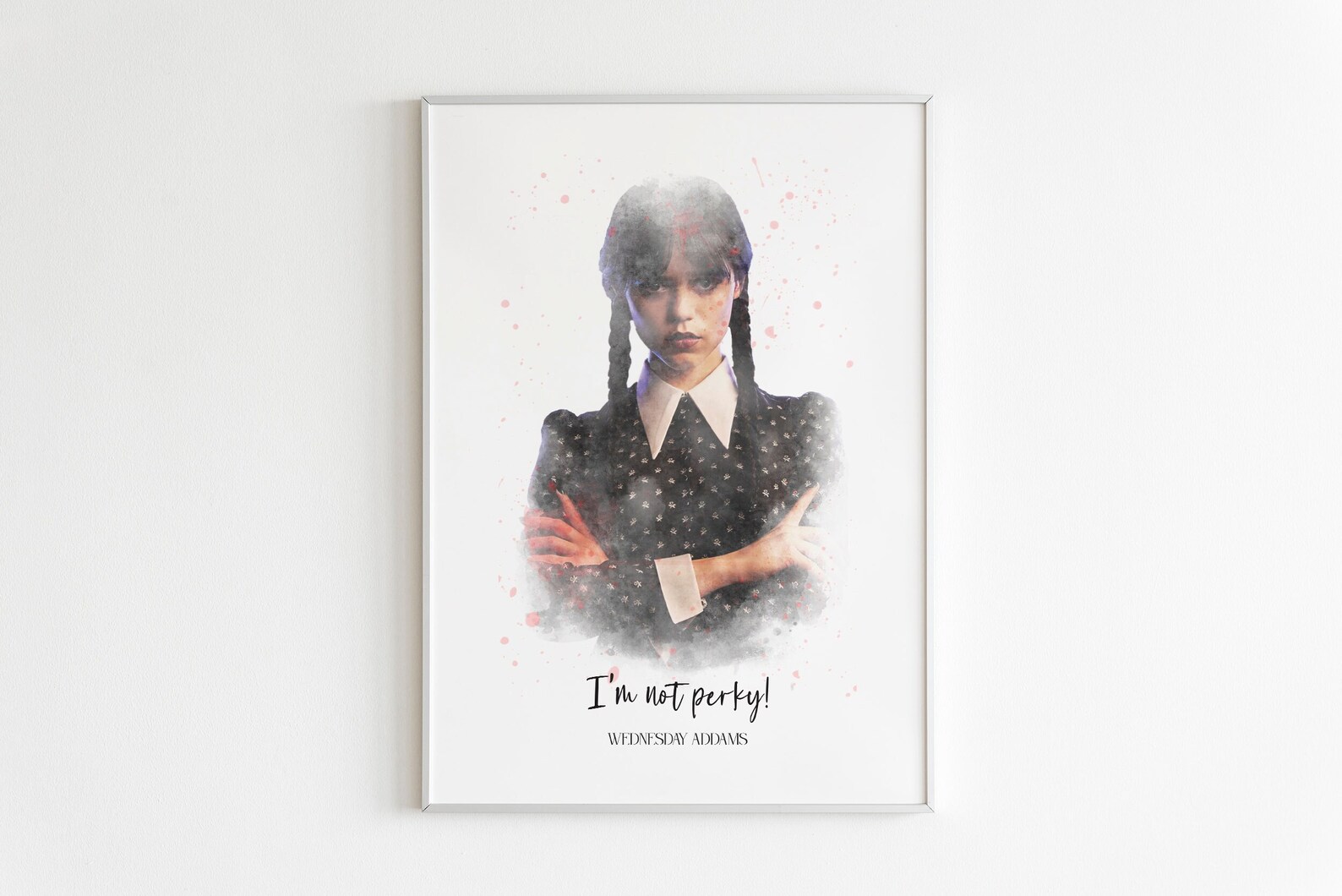 Wednesday Addams I'm Not Perky Wednesday Quote Wednesday - Etsy