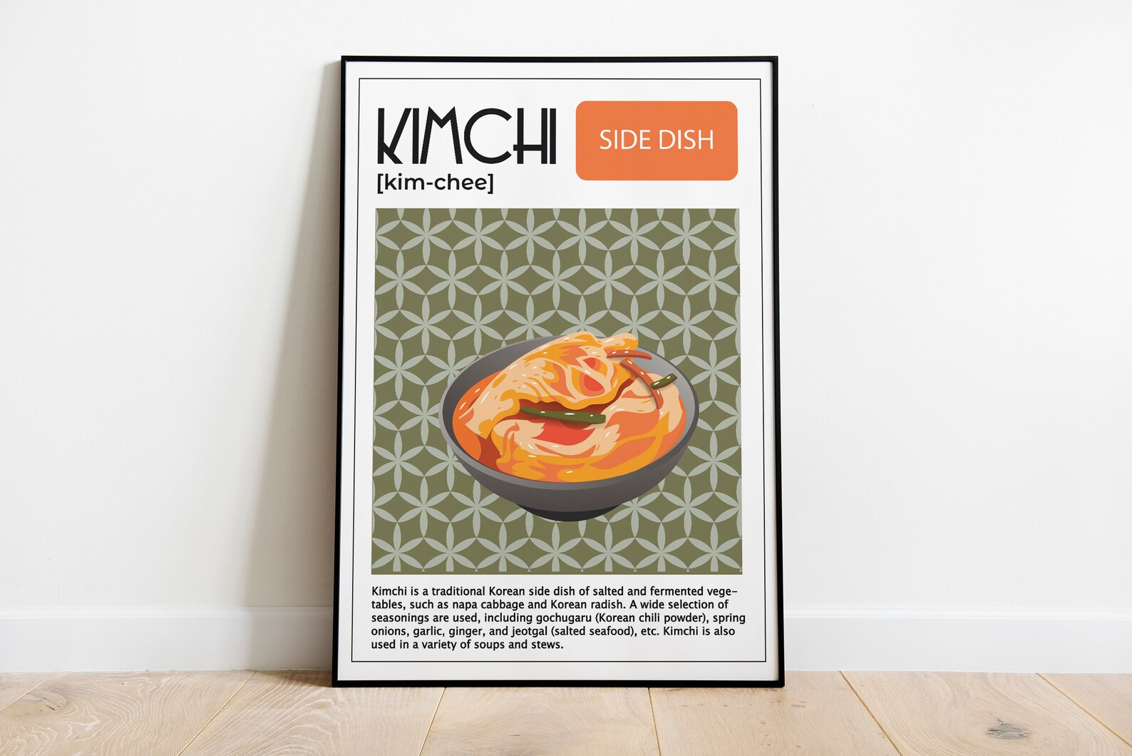 Kimchi Definition Poster, Kimchi Lover Gift, Kimchi Printable, Kimchi ...