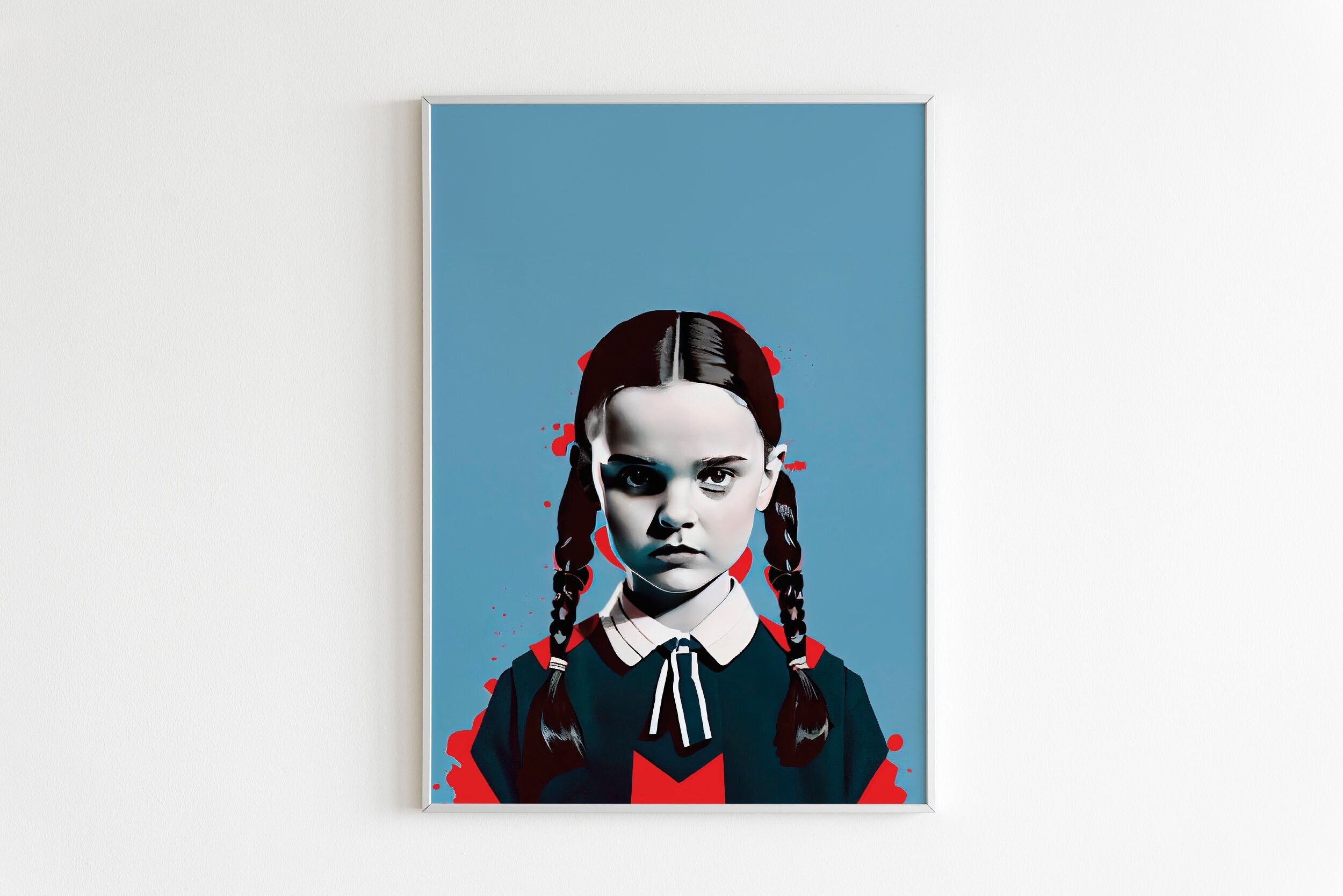 Wednesday Addams Pop Art Poster, Wednesday Poster, Wednesday Minimalist ...