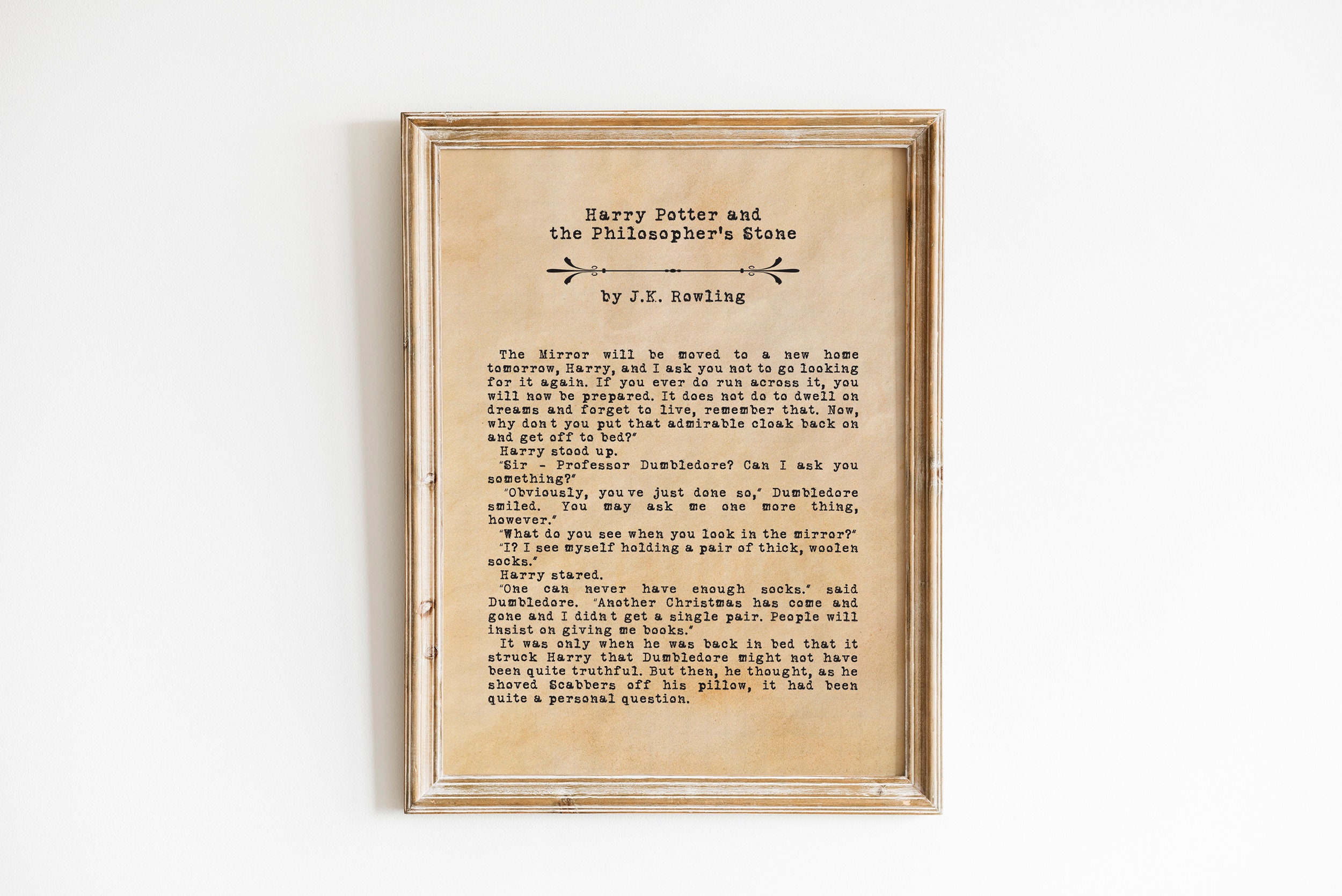 Harry Potter Print, Harry Potter, Decor, Book Page Print, Harry Potter ...