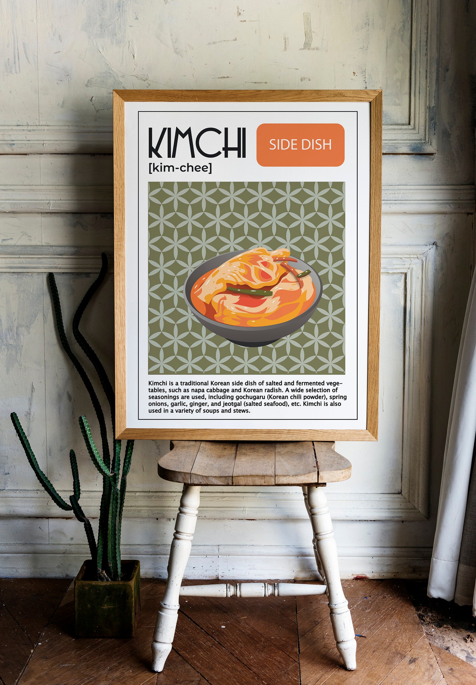 Kimchi Definition Poster, Kimchi Lover Gift, Kimchi Printable, Kimchi ...