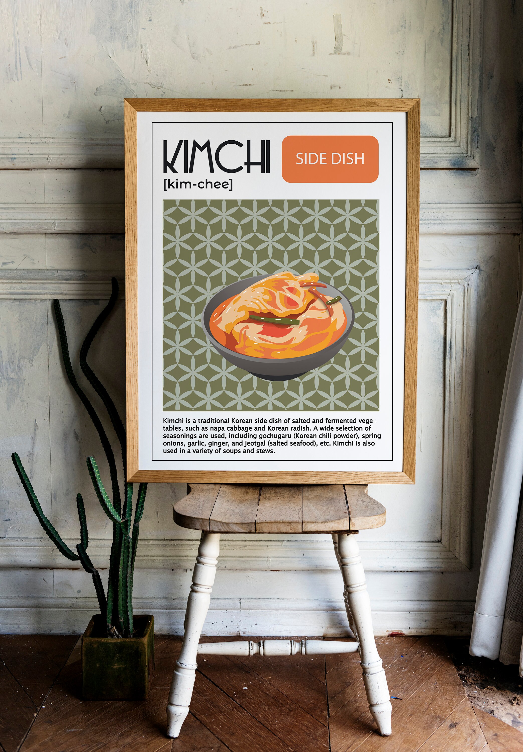 Kimchi Definition Poster, Kimchi Lover Gift, Kimchi Printable, Kimchi ...
