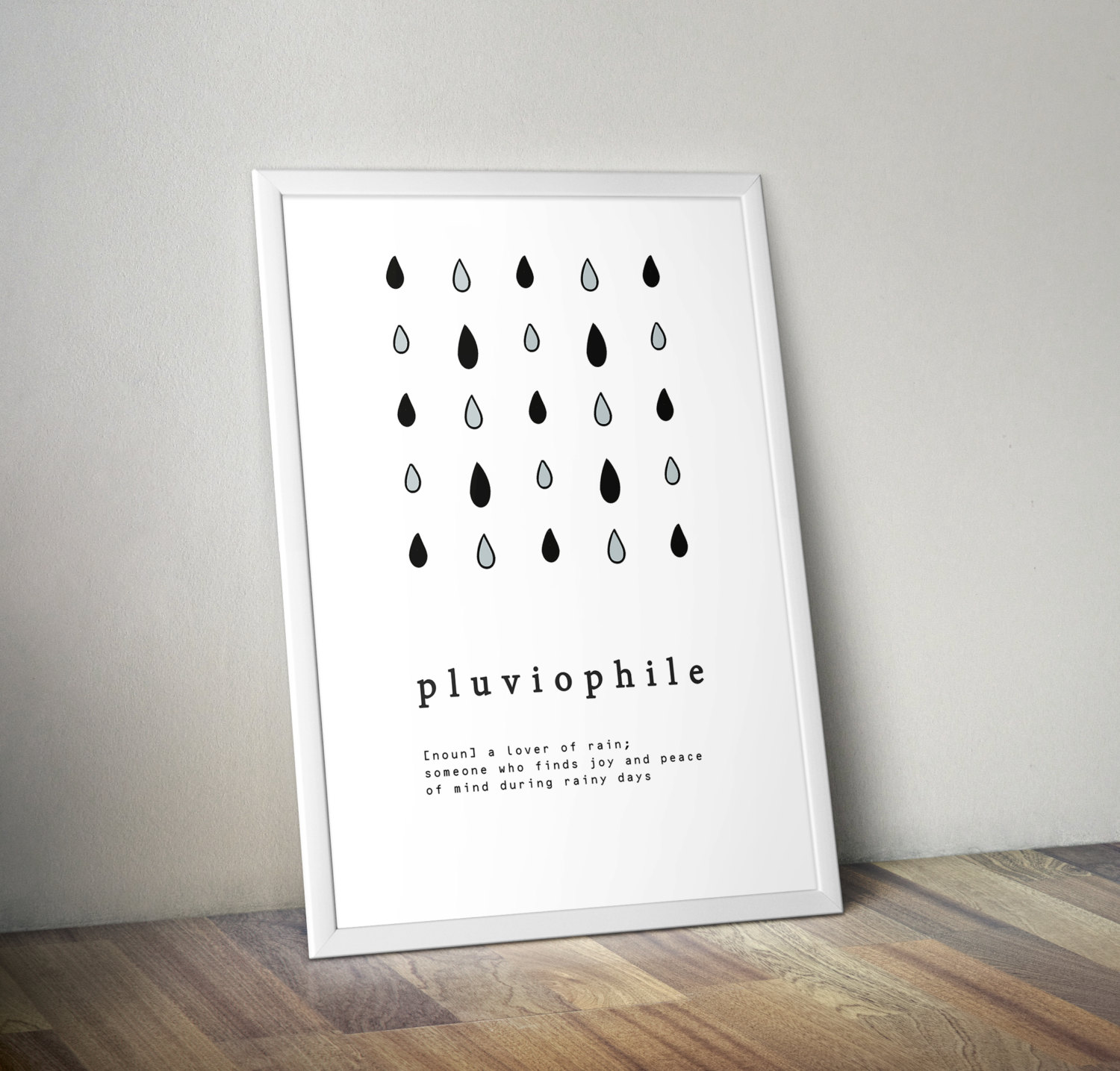 Pluviophile Poster Rain Lover Poster Rain Poster - Etsy