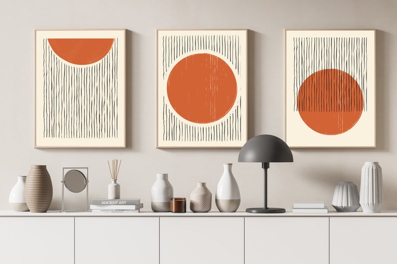 Mid Century Modern Poster Set Mid Century Modern Printable - Etsy