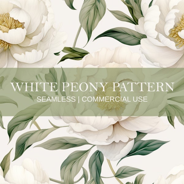 Peony Pattern - Etsy