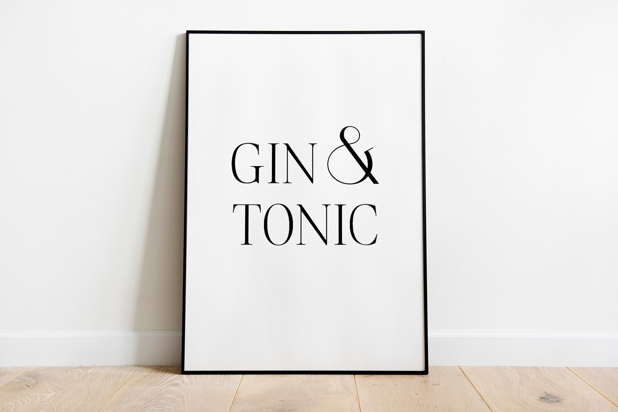 Gin and Tonic Poster Gin & Tonic Poster Printable Poster - Etsy