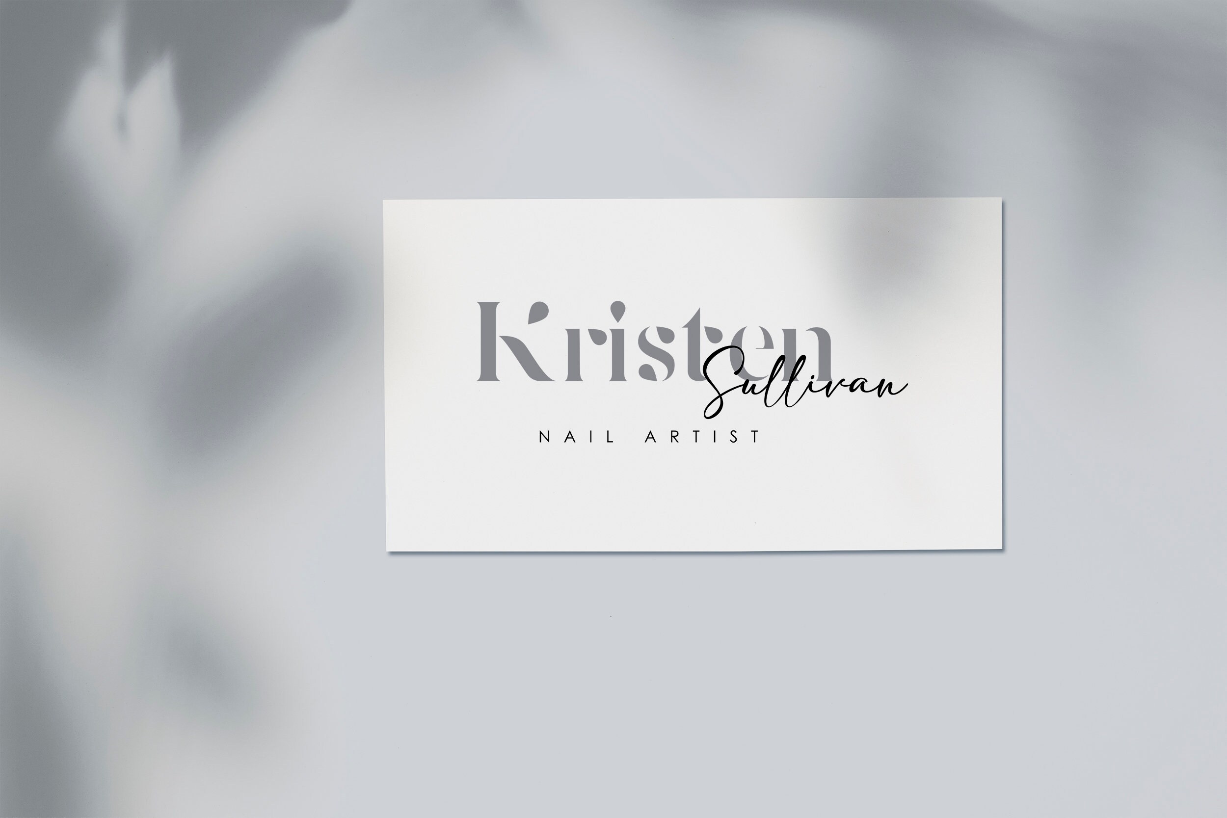 Signature Logo Text Logo Nail Artist Logo Interior Designer | Etsy