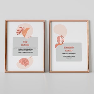 Anxiety Relief Flashcards Anxiety Relief Poster Set Therapy - Etsy