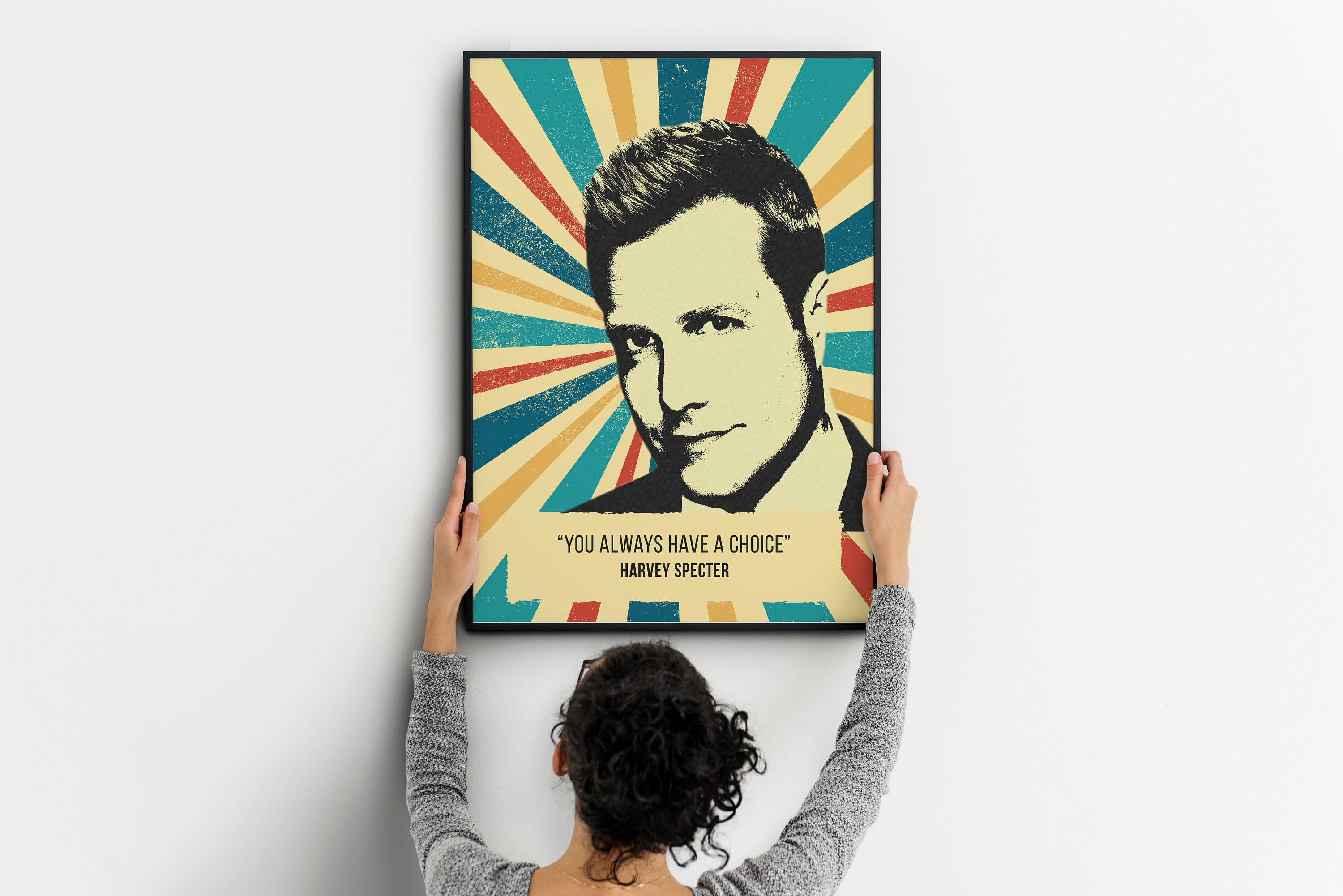 Harvey Specter Poster Harvey Specter Pop Art Poster Harvey - Etsy