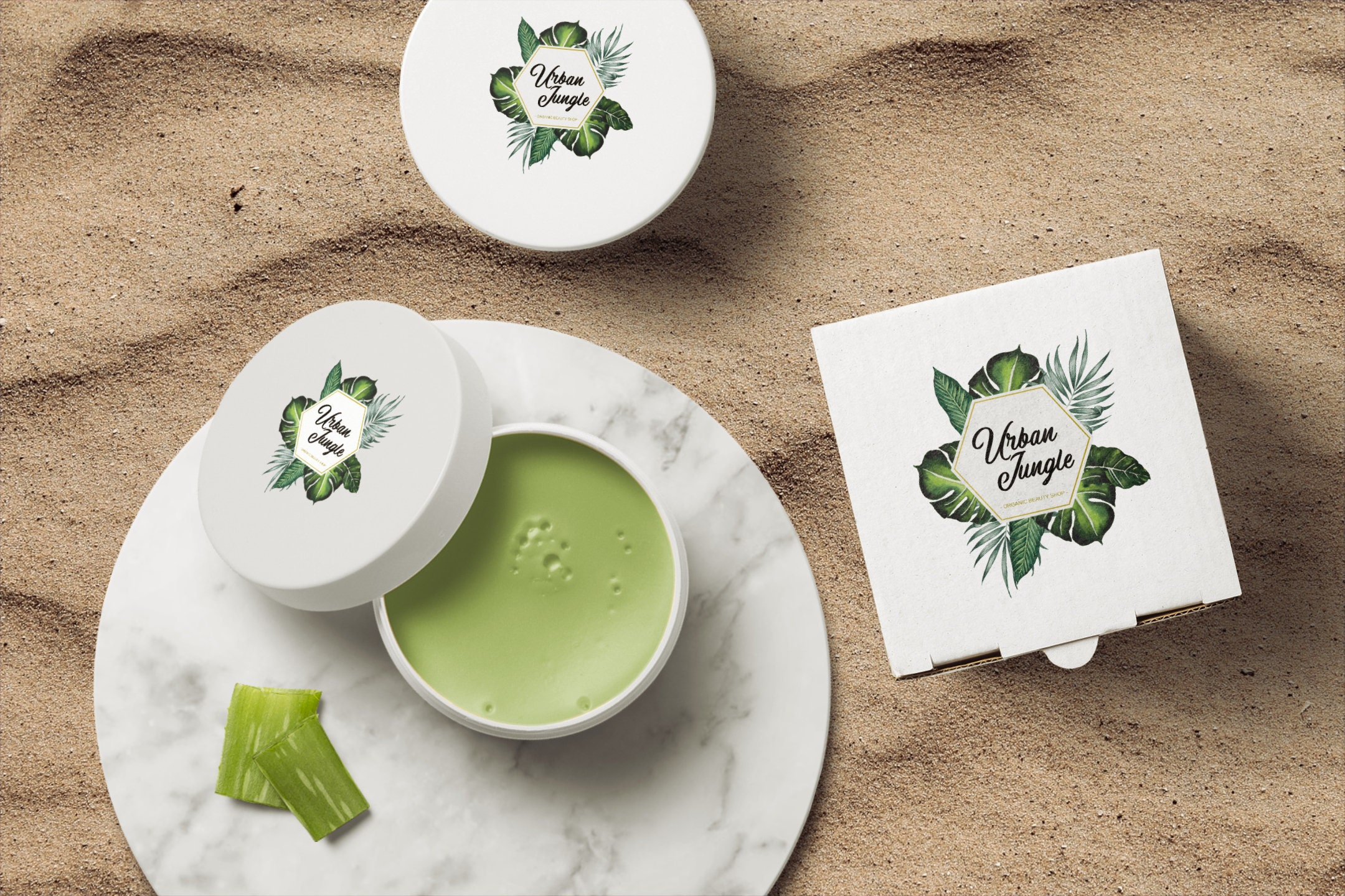 Botanical Logo Natural Logo Leaves Logo Watercolour Logo | Etsy