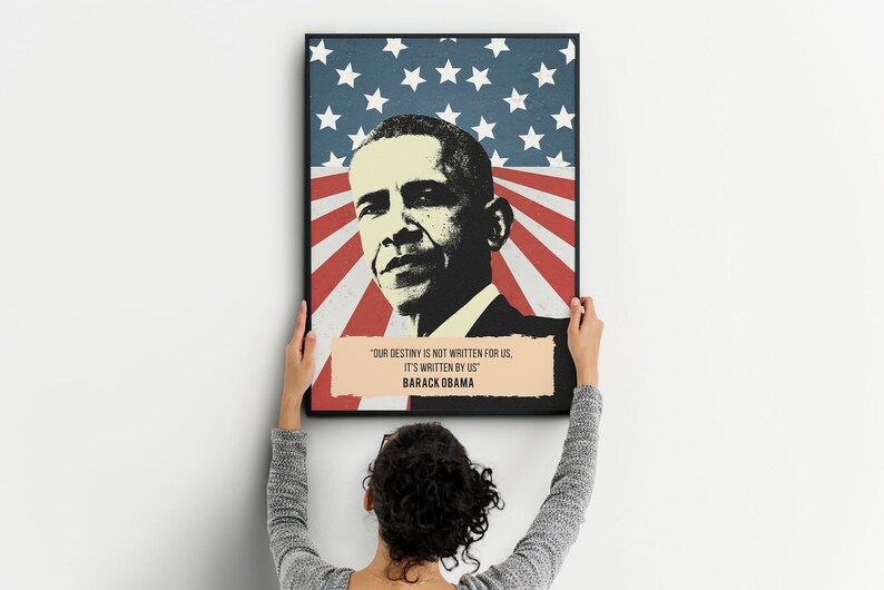 Obama Poster Barack Obama Poster Obama Pop Art Obama Wall - Etsy