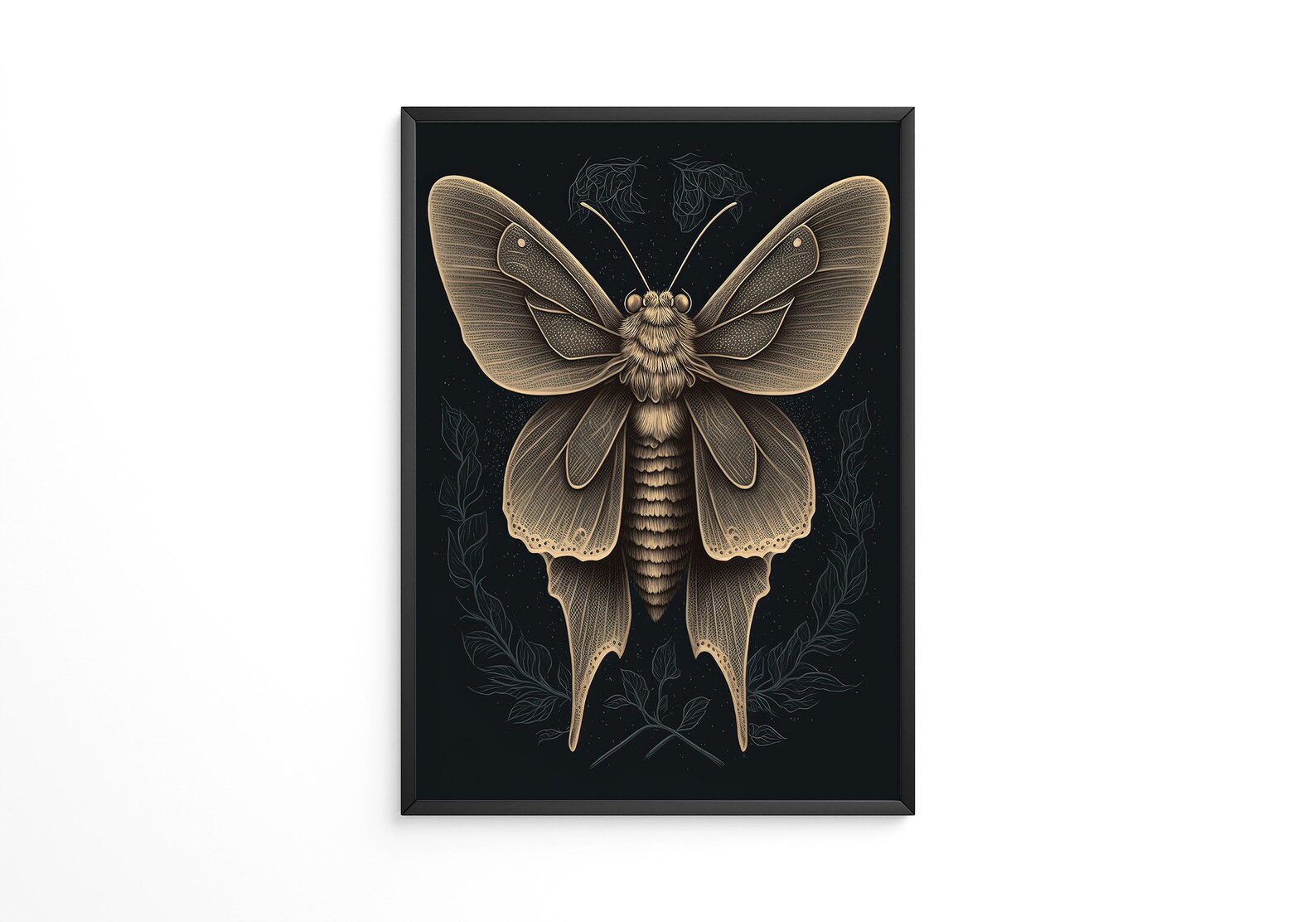Golden Moth Poster Dark Academia Art Moth Wall Art Moth - Etsy