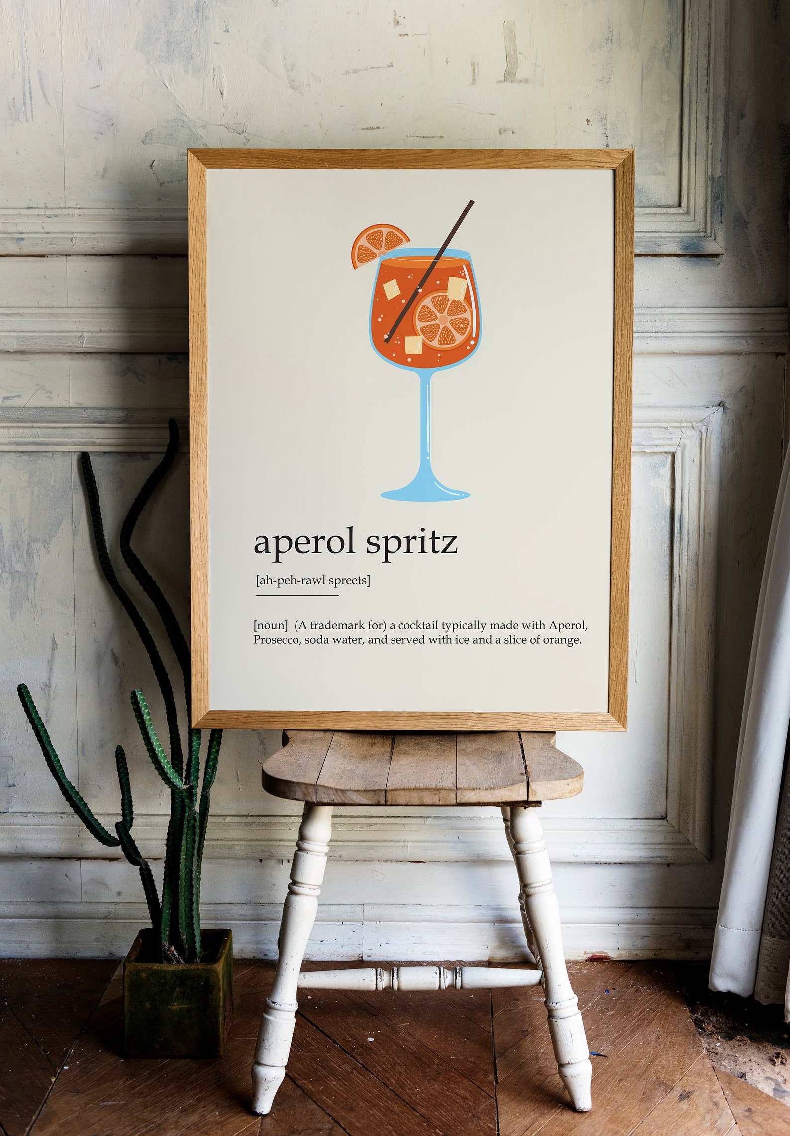 Aperol Spritz Poster Aperol Spritz Definition Poster Italian - Etsy