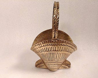 Solid brass basket | Etsy