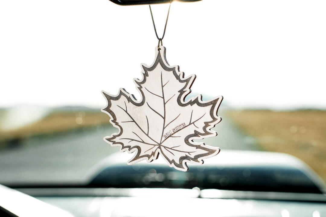 Maple Leaf Wooden Air Freshener: Eco-friendly Car/home Scent - Etsy