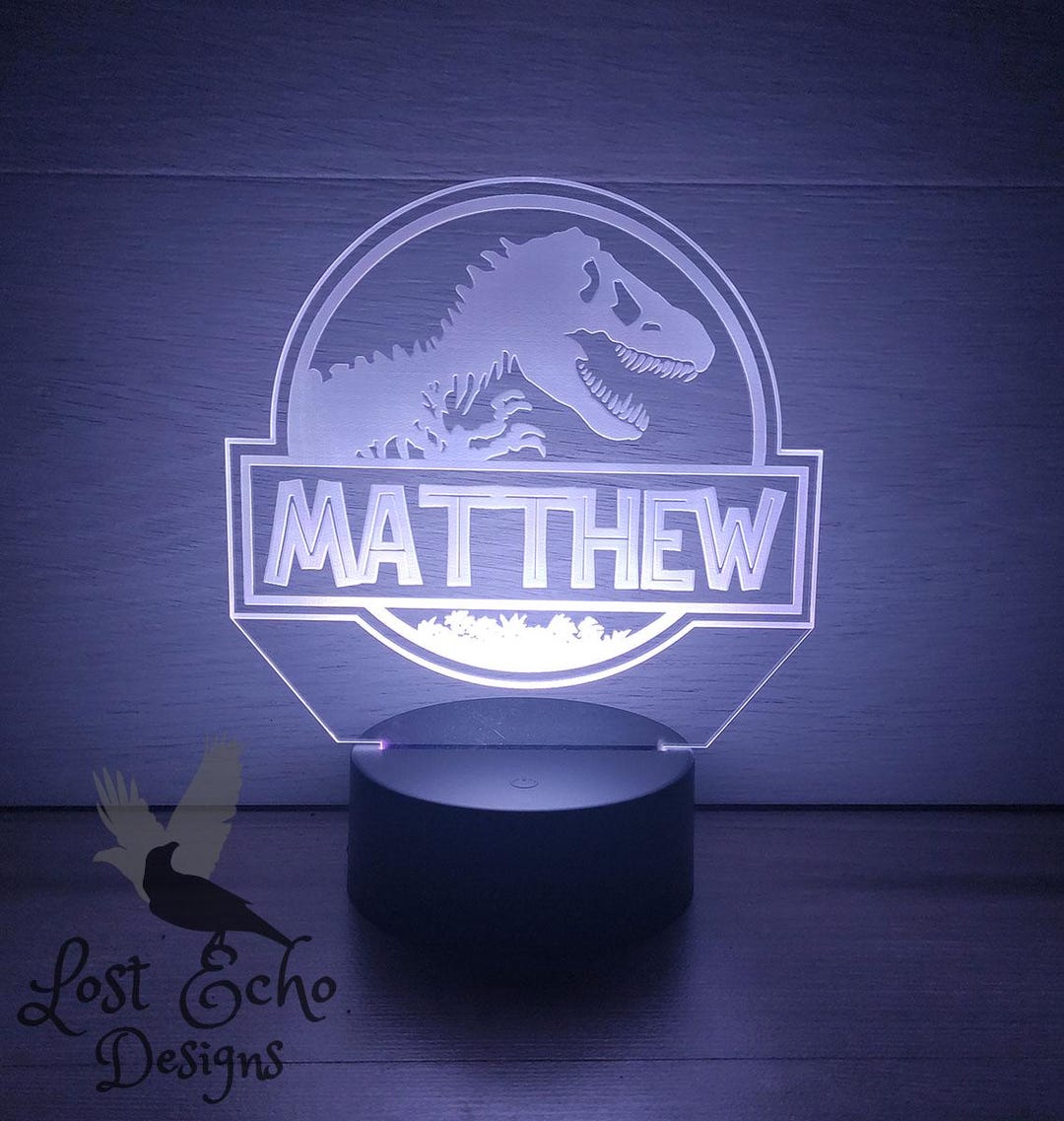 Dinosaur Park T-rex Personalized Night Light Tyrannosaurus Rex - Etsy
