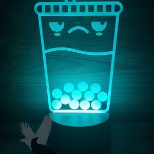 Boba Tea Bubble Milk Cute Kawaii Lamp - Etsy Australia