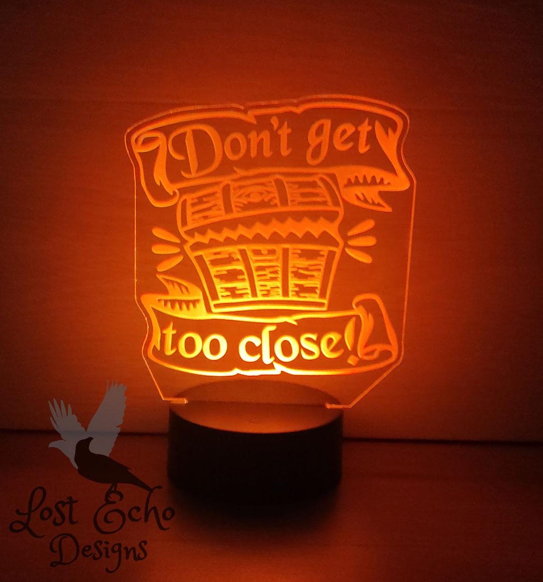 Mimic D20 Table Top Rpg DND Flowers Lamp Night Light Gift - Etsy