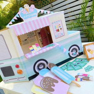 ICE CREAM VAN - D.I.Y. Set - Instant Download- Includes Instructions ...