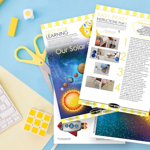 SOLAR SYSTEM -diorama- DIY Set - Instant Download - Includes ...