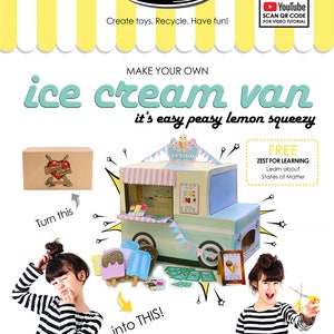 ICE CREAM VAN - D.I.Y. Set - Instant Download- Includes Instructions ...