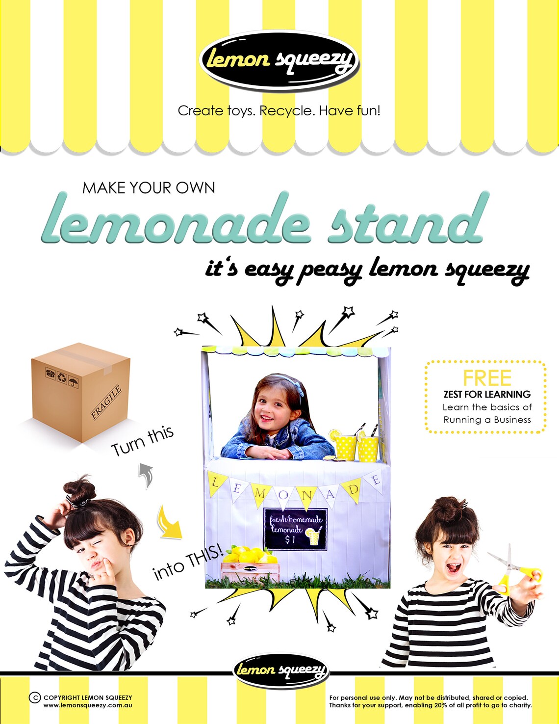 LEMONADE STAND DIY Set Instant Download Includes | Etsy