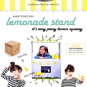 DIY Lemonade Stand Set: Printable Pdfs, Business Lesson (instant ...