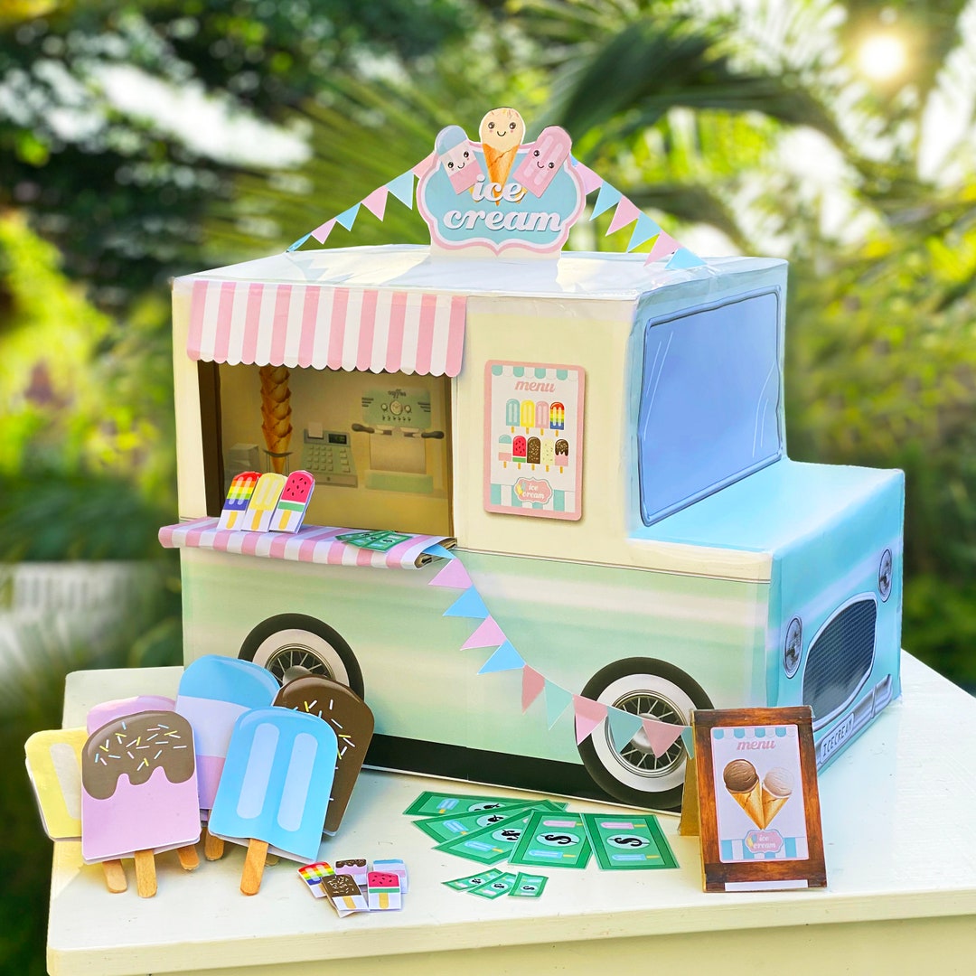 ICE CREAM VAN - D.I.Y. Set - Instant Download- Includes Instructions ...