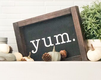 Small Yum. Sign - Etsy