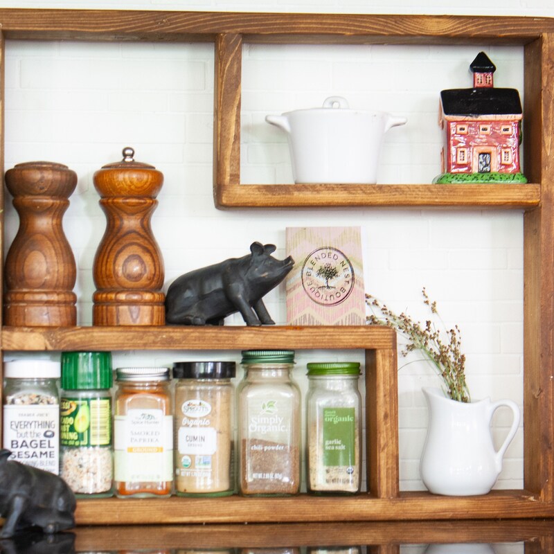 Wood Kitchen Rack - Etsy