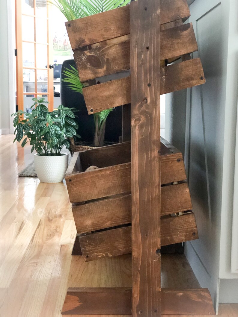 Wood Vegetable Bin Wood Snack Stand Produce Stand | Etsy