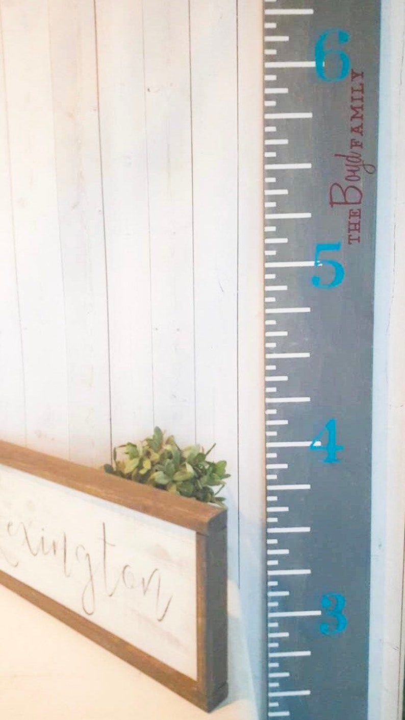 Personalized Growth Chart Ruler Oversized Wooden Growth Ruler | Etsy