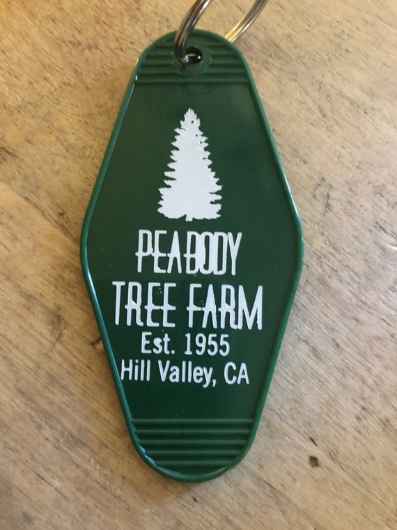 Peabody Tree Farm Back to the Future Inspired keytag | Etsy