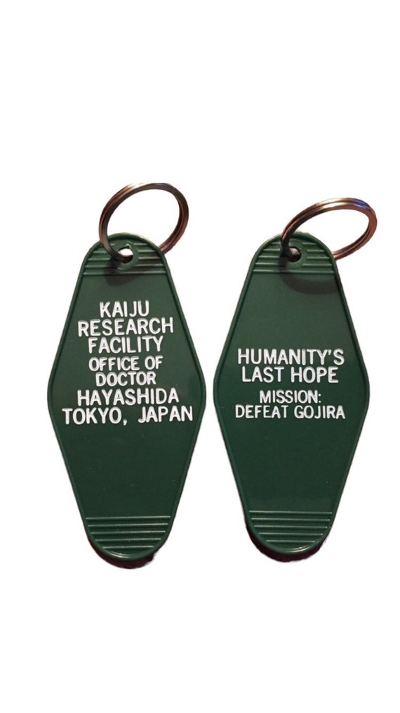 Godzilla Inspired kaiju Research Facility Keytag - Etsy