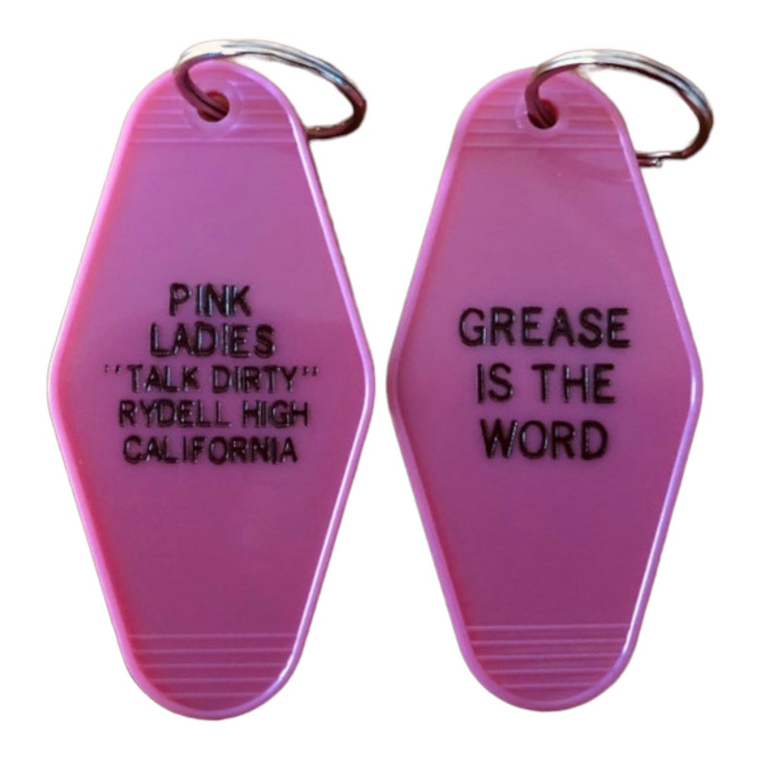 GREASE Inspired Pink Ladies Keytag - Etsy