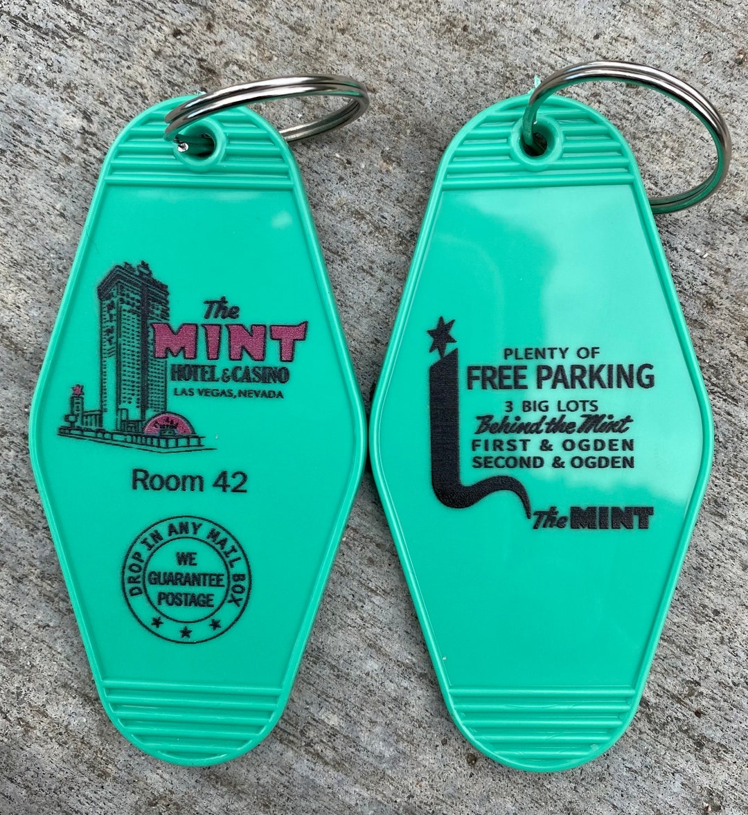 THE MINT ‘old Las Vegas’ Inspired Keychain - Etsy