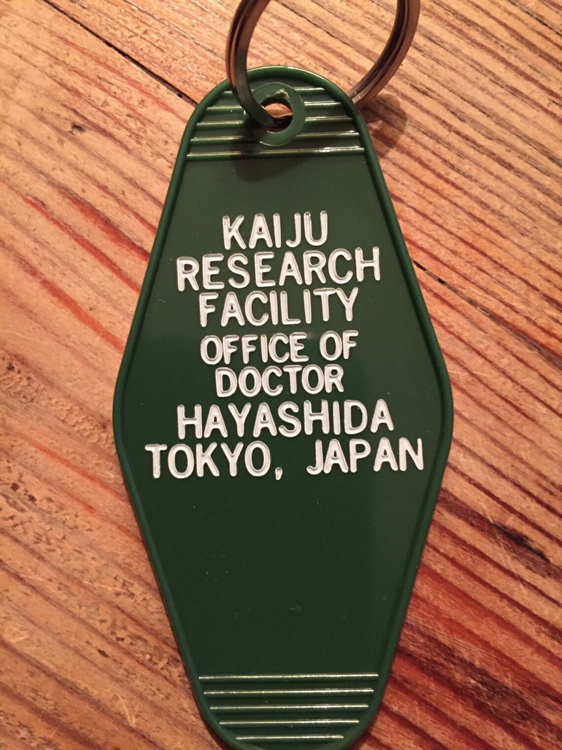 Godzilla Inspired kaiju Research Facility Keytag - Etsy