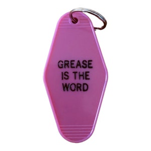 GREASE Inspired Pink Ladies Keytag - Etsy