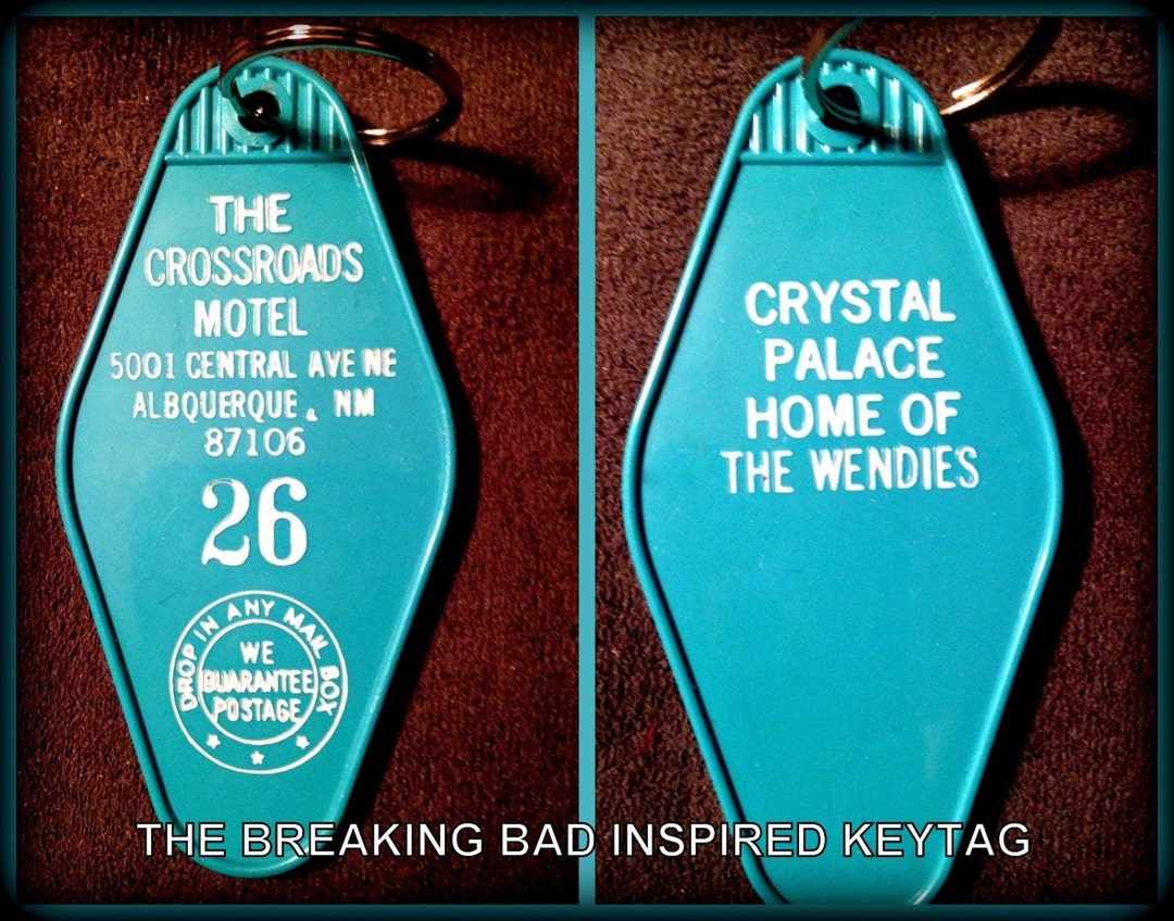 BREAKING BAD Inspired crossroads Motel TV Series Inspired Keychain - Etsy