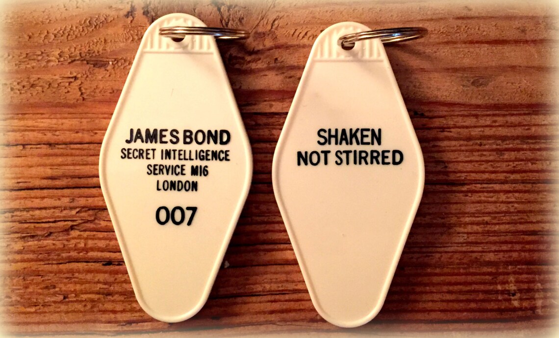 James Bond Movie Inspired 007 Keytag | Etsy