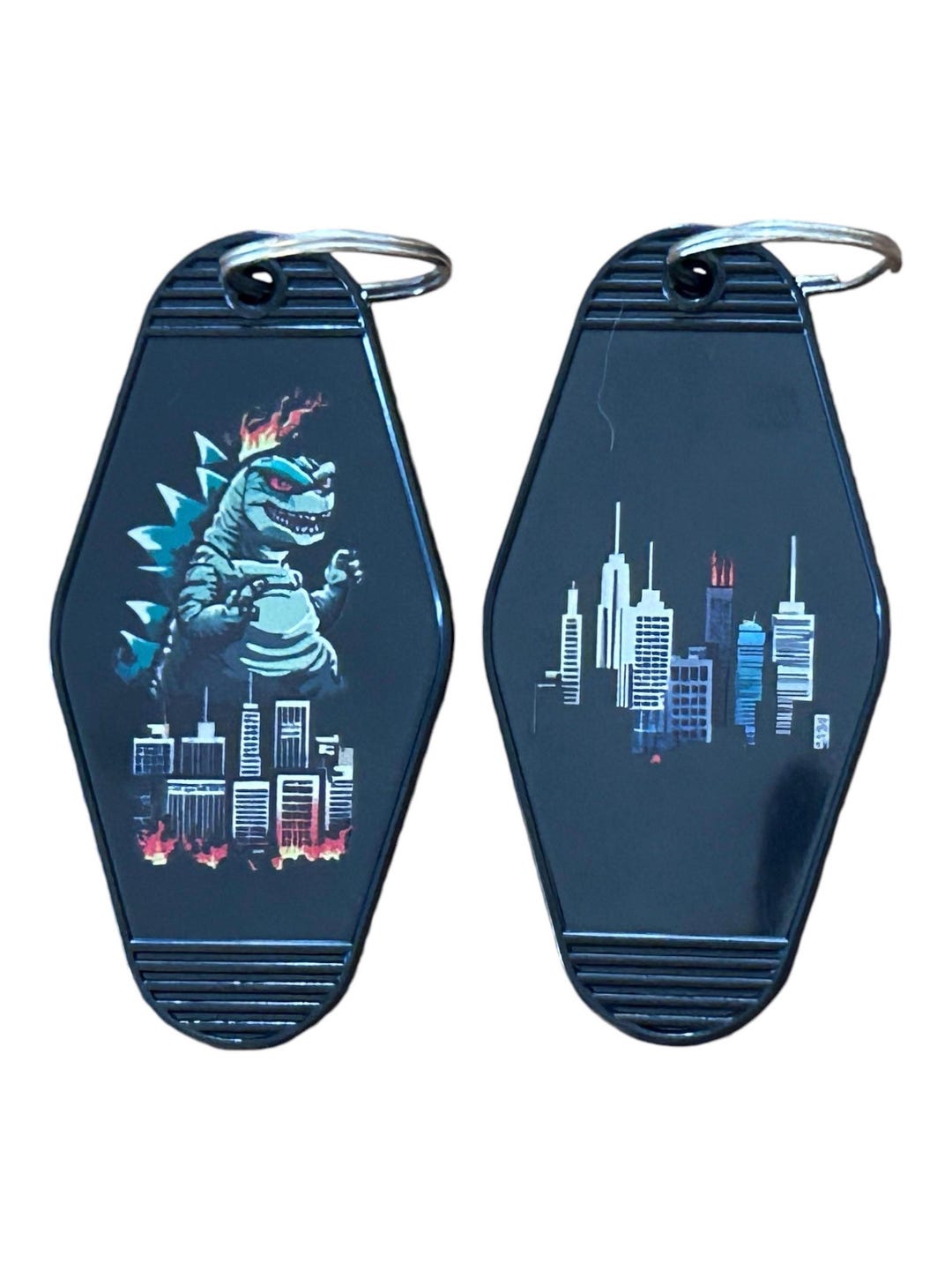 Godzilla Attack Double-sided Key Tag – Fiery Monster and City Inferno ...