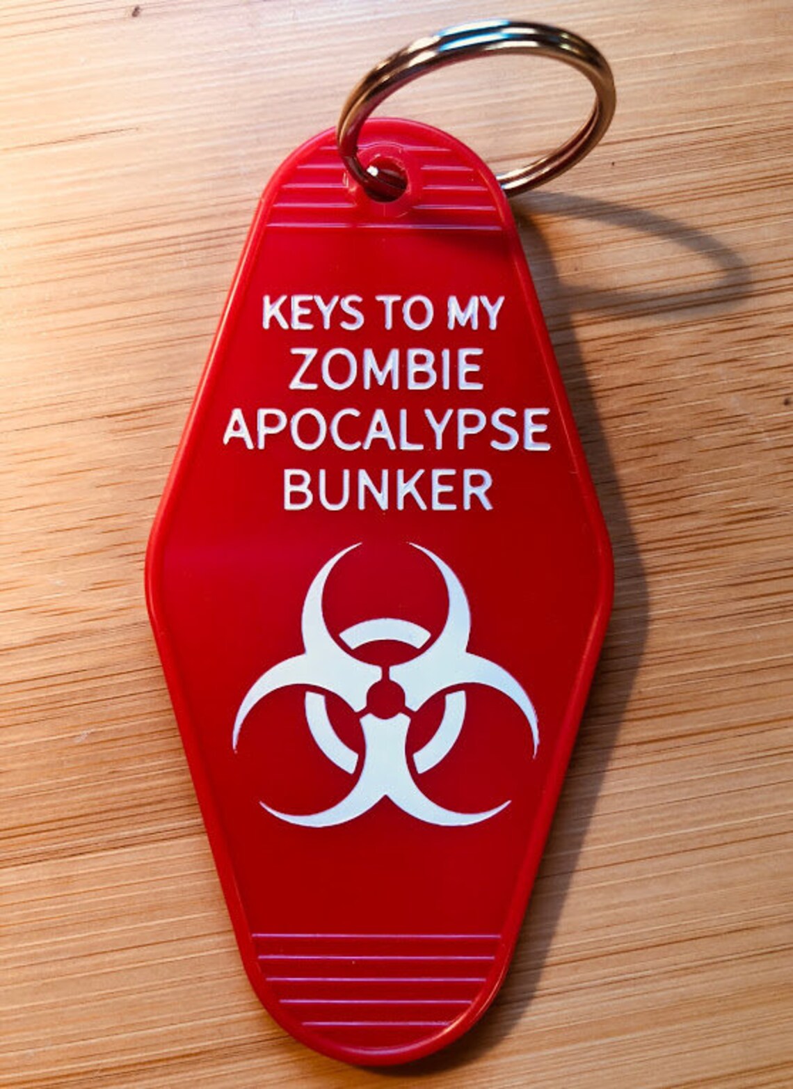 Keys to My ZOMBIE APOCALYPSE BUNKER Keytag | Etsy