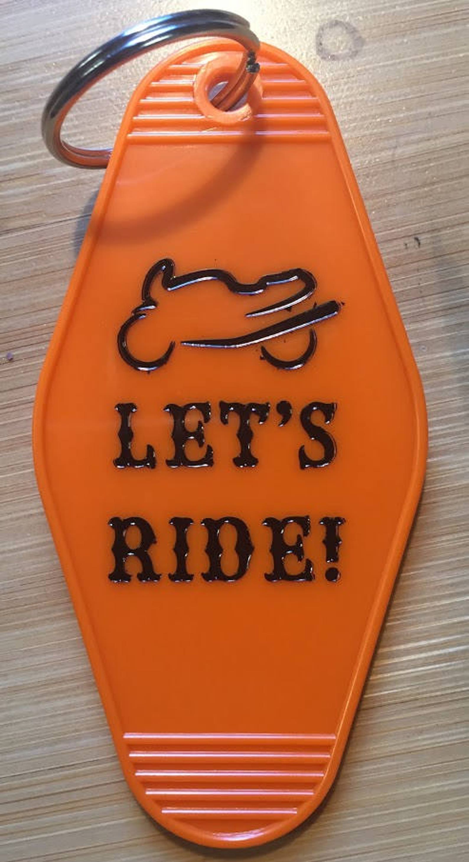 LETS RIDE Motorcycle Keytag - Etsy