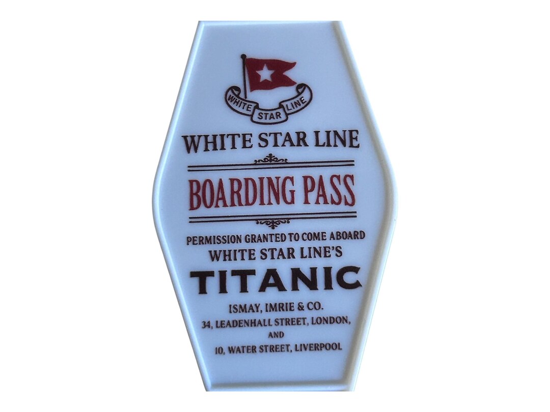 Historic Ocean Liner Key Tag - Etsy
