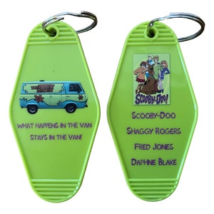 Psychedelic Cruiser SCOOBY DOO 70s Cartoon Inspired Keytag - Etsy