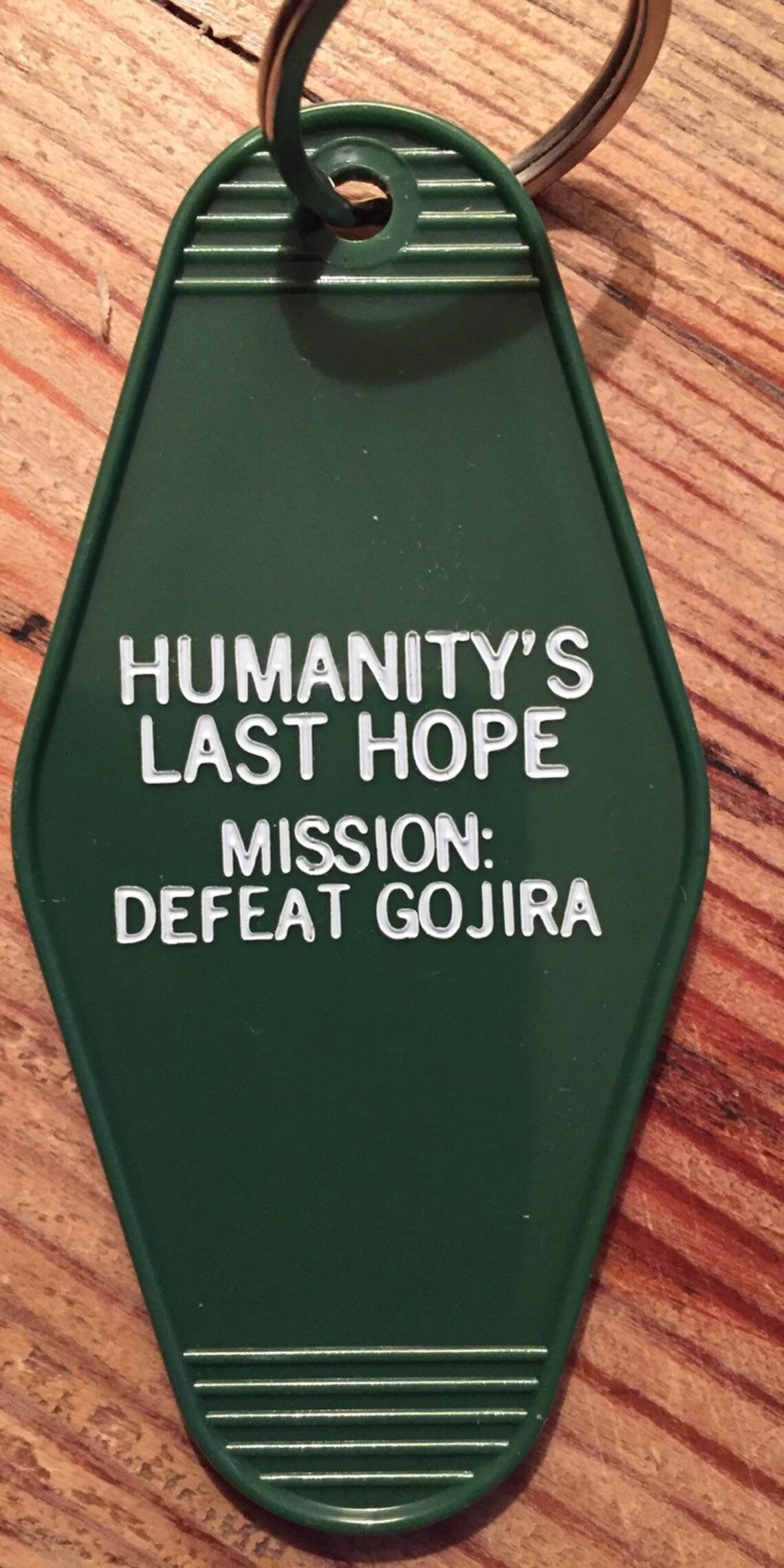 Godzilla Inspired kaiju Research Facility Keytag - Etsy