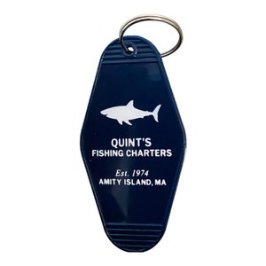 Graphic Ver. JAWS Inspired QUINTS Shark FISHING Keytag - Etsy
