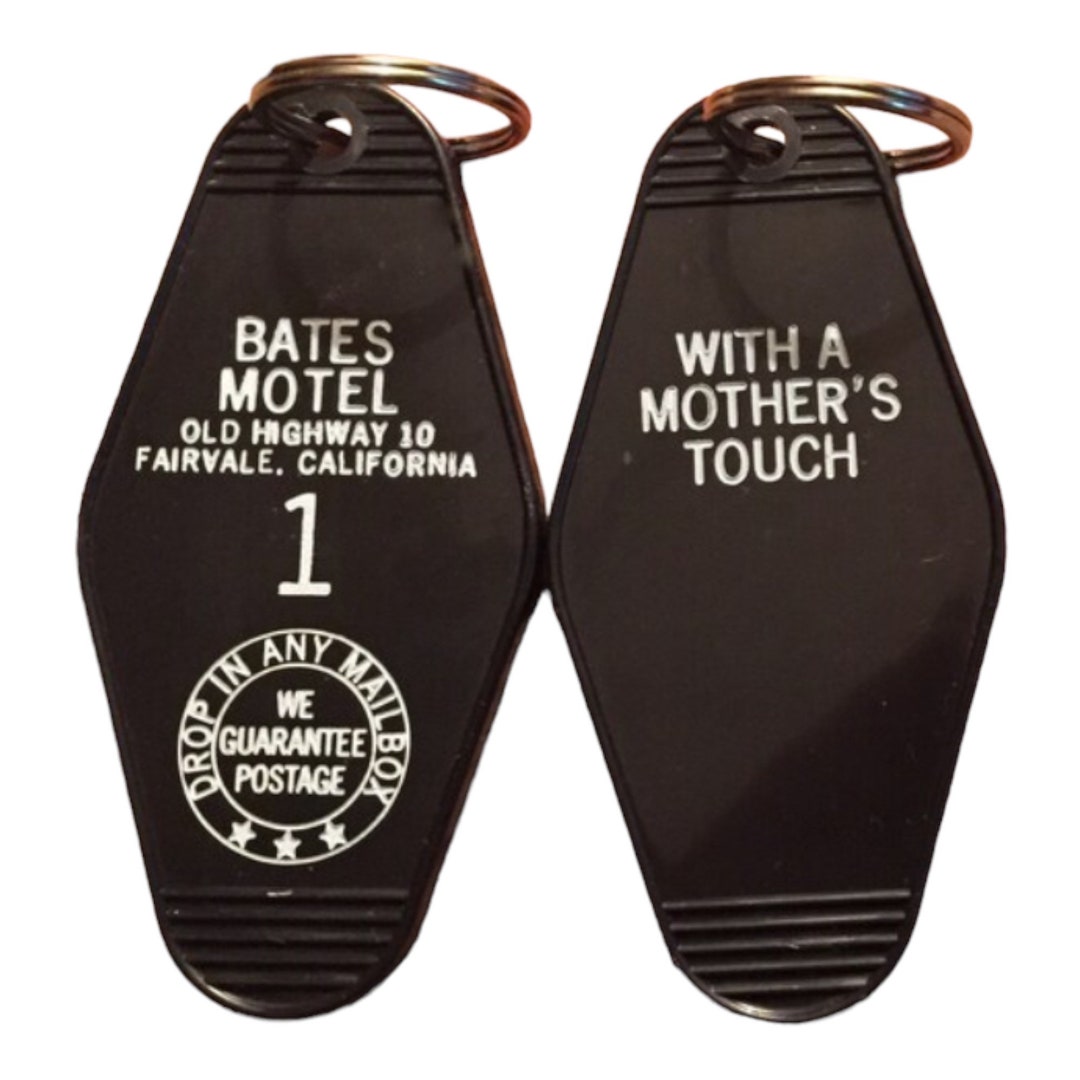 On SALE! PSYCHO BATES Motel Room 1 Keychain, Key Fob Horror Movie Prop ...